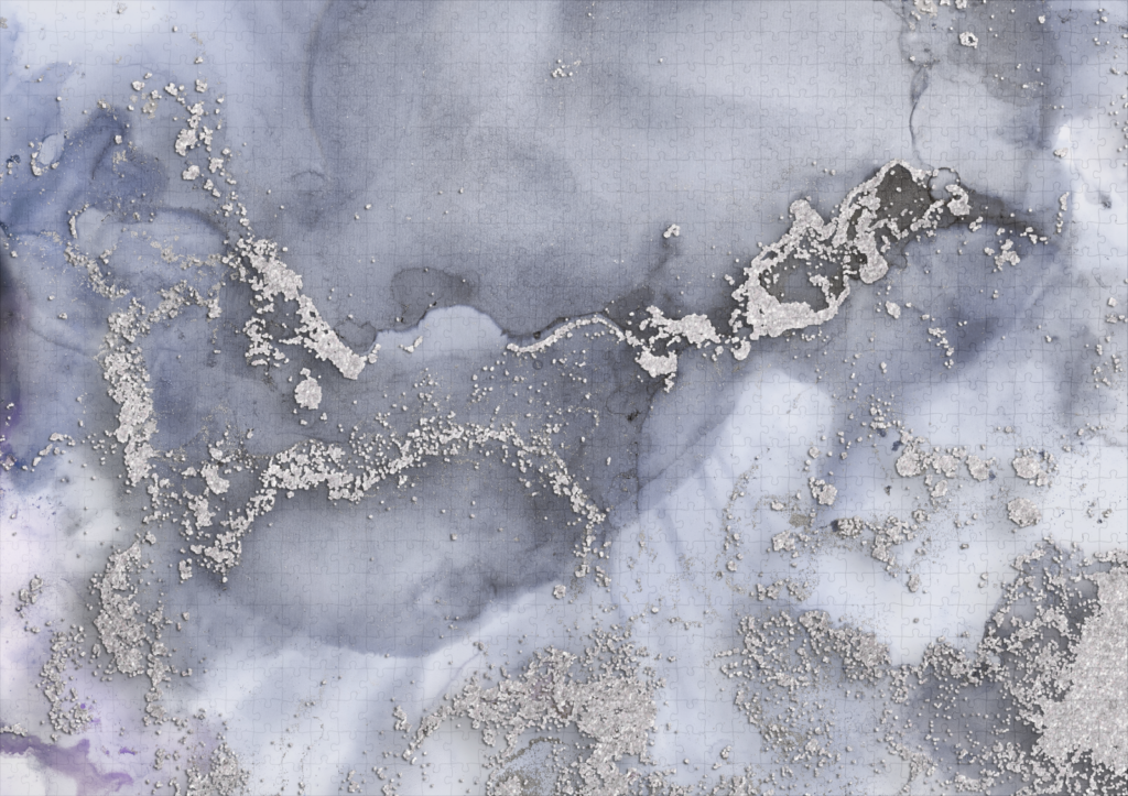 raxxa Premium-Puzzle: Liquid Silver Marble - raxxa