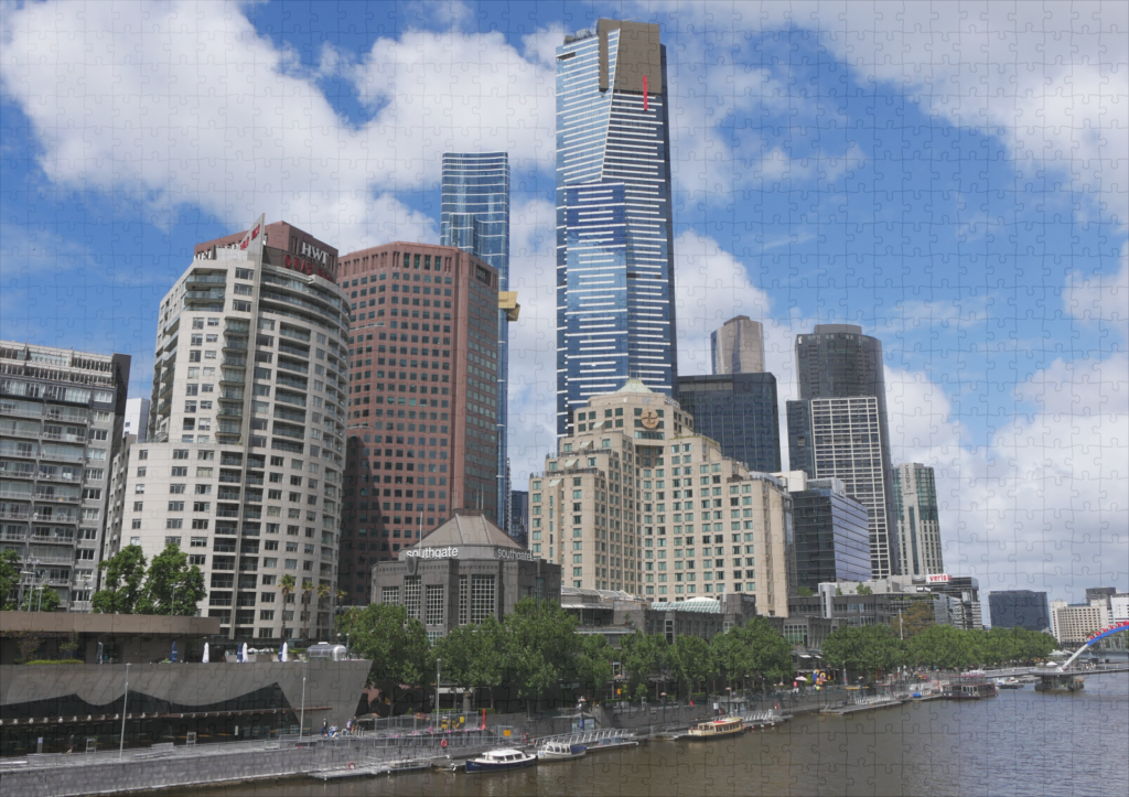 raxxa Premium-Puzzle: City Melbourne Yarra River - raxxa