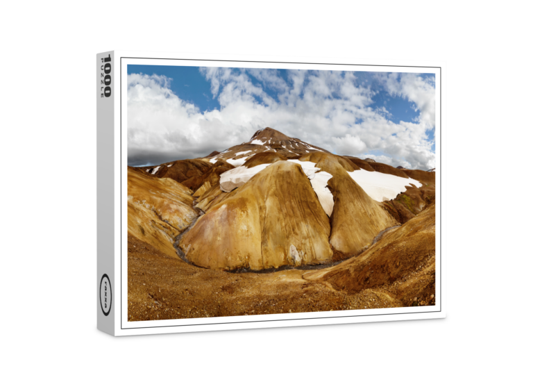 raxxa Premium-Puzzle: Panorama Bergkette mit Schneeresten - raxxa