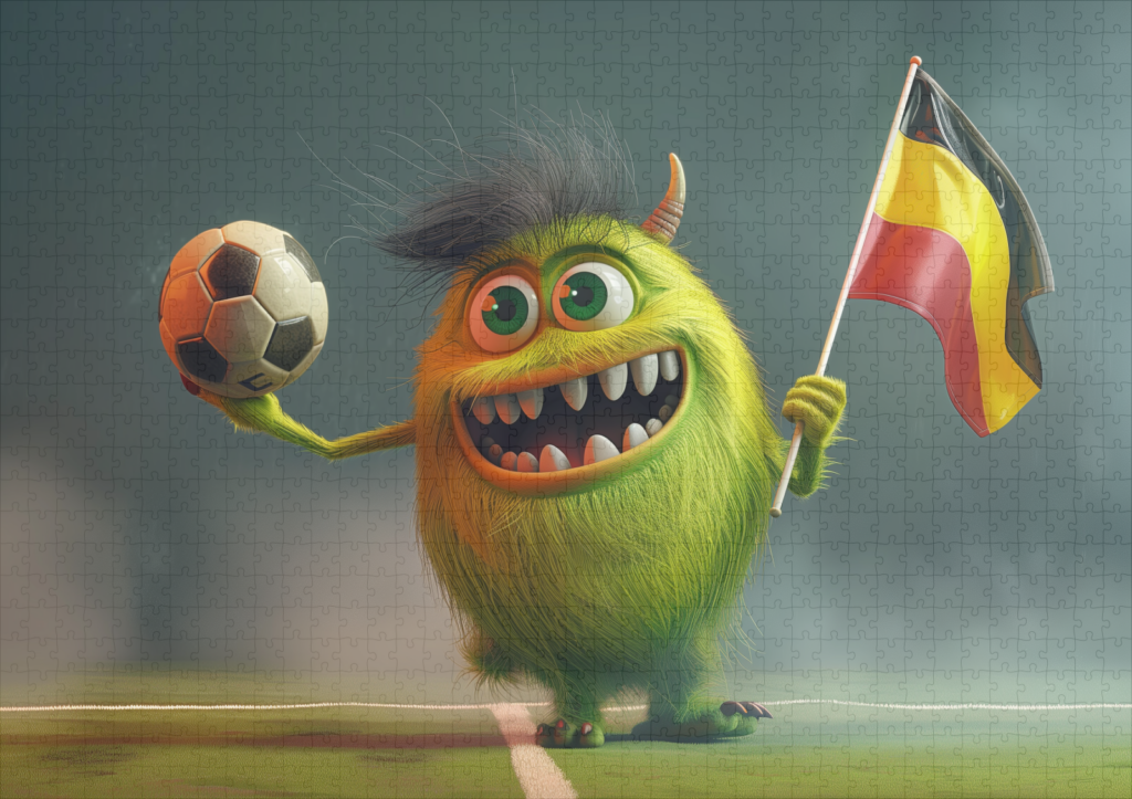 raxxa Premium-Puzzle: Monster Deutschland Fan EM 2024 - raxxa