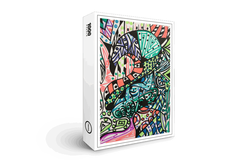 raxxa Premium-Puzzle: La serpiente de color - raxxa